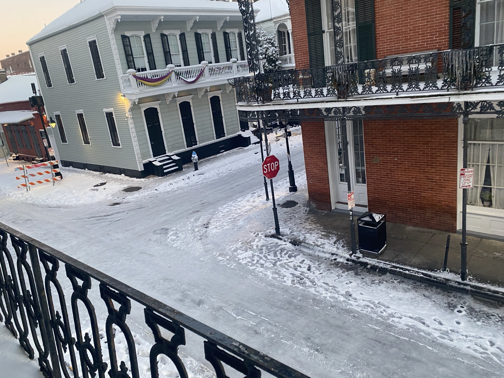 snow day | French Quarter block by block